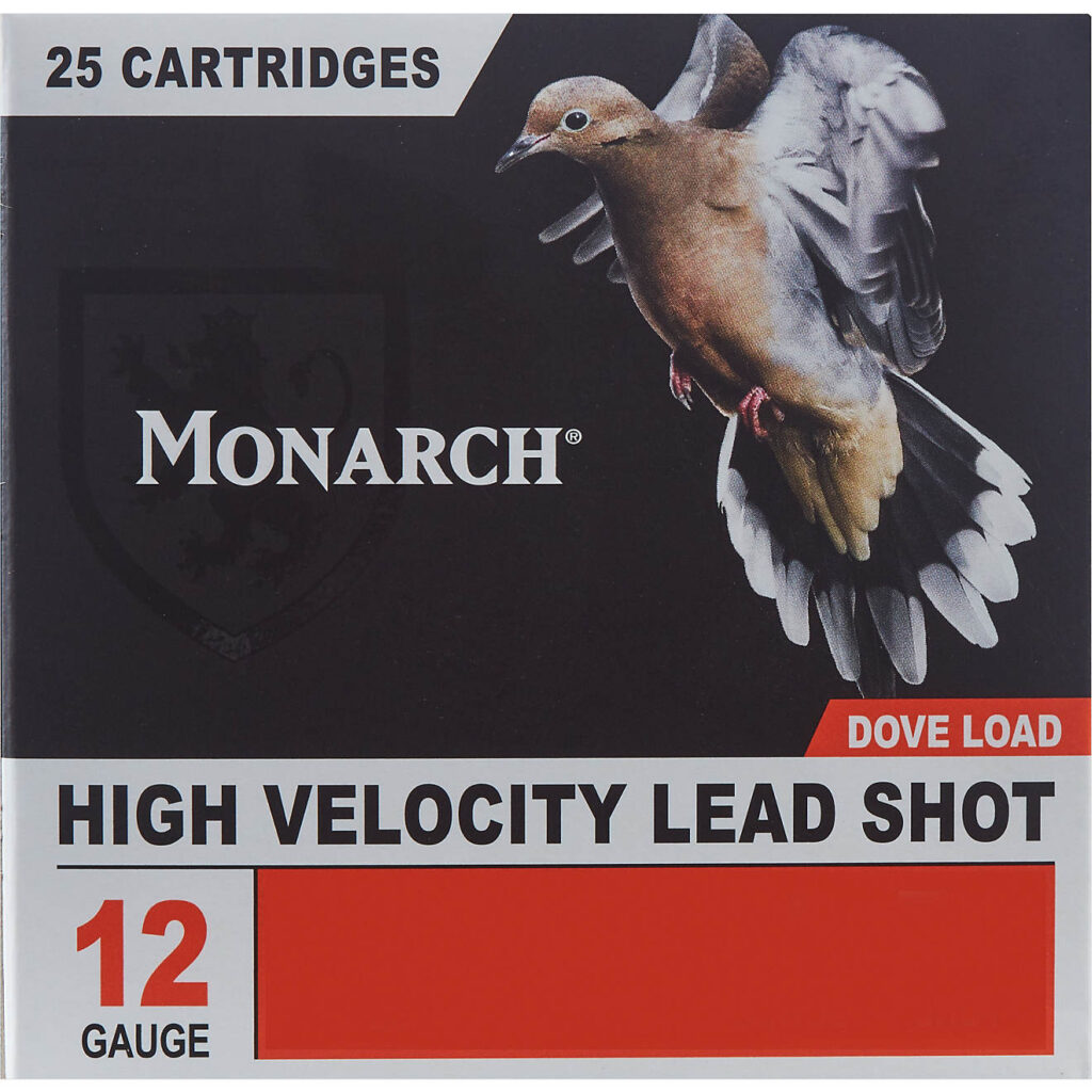 Monarch High Velocity Long Range Light Dove 12 Gauge Shotshells - Ammo ...